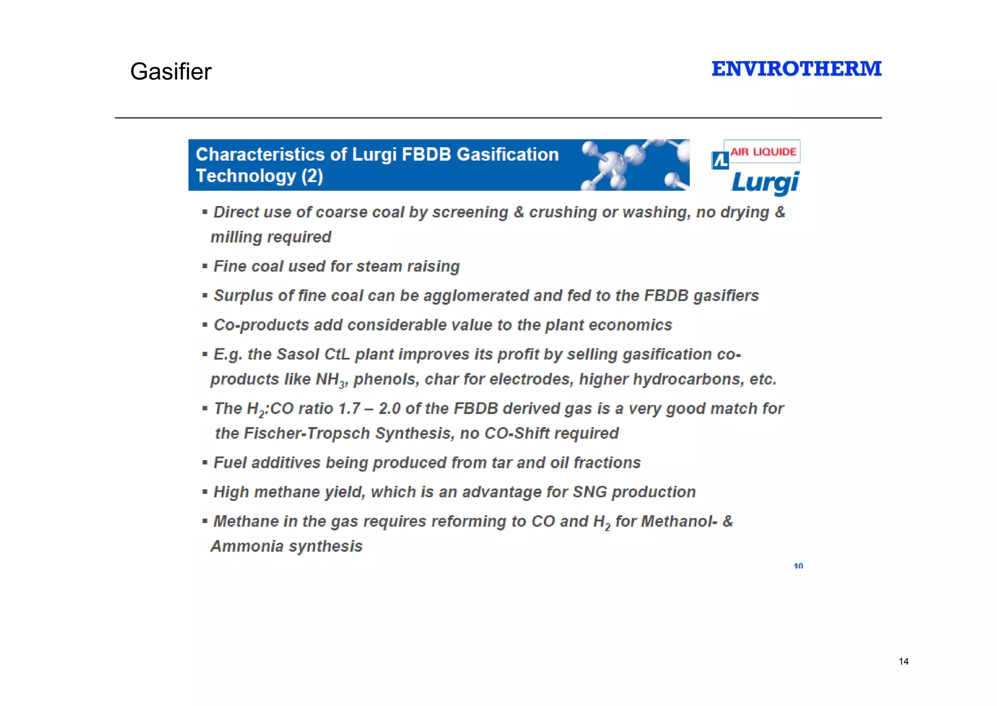 Coal Gasifier Processes | PDF