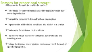 Coal handling and storage | PDF