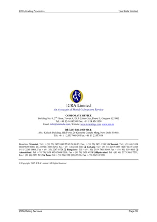 Coal india icra | PDF