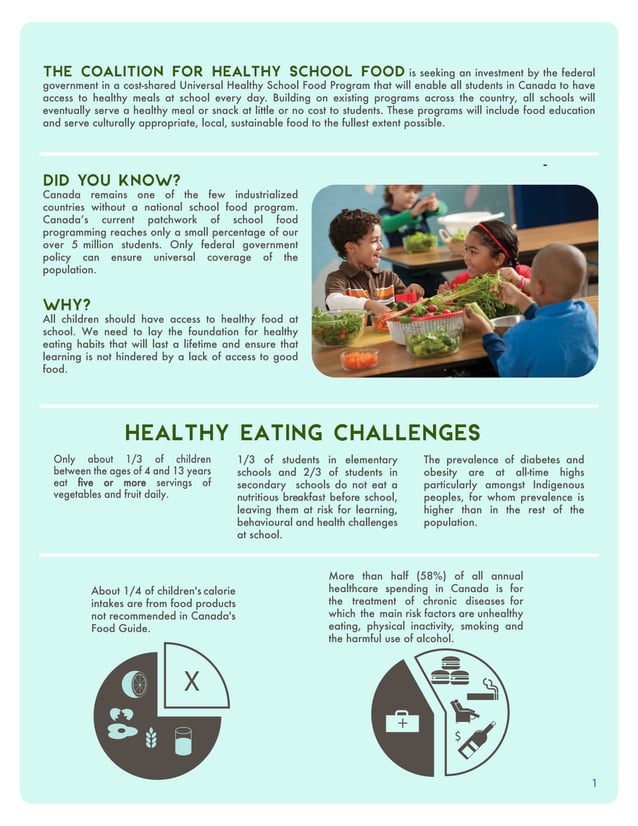 For a Universal Healthy School Food Program | PDF