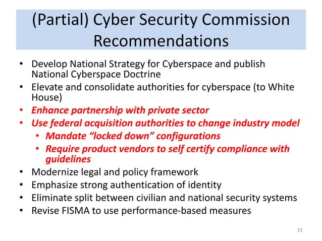 Leveraging Federal Procurement to Improve Cyber Security | PPT