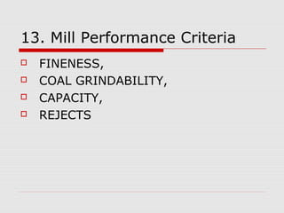Coal mill pulverizer in thermal power plants | PPT