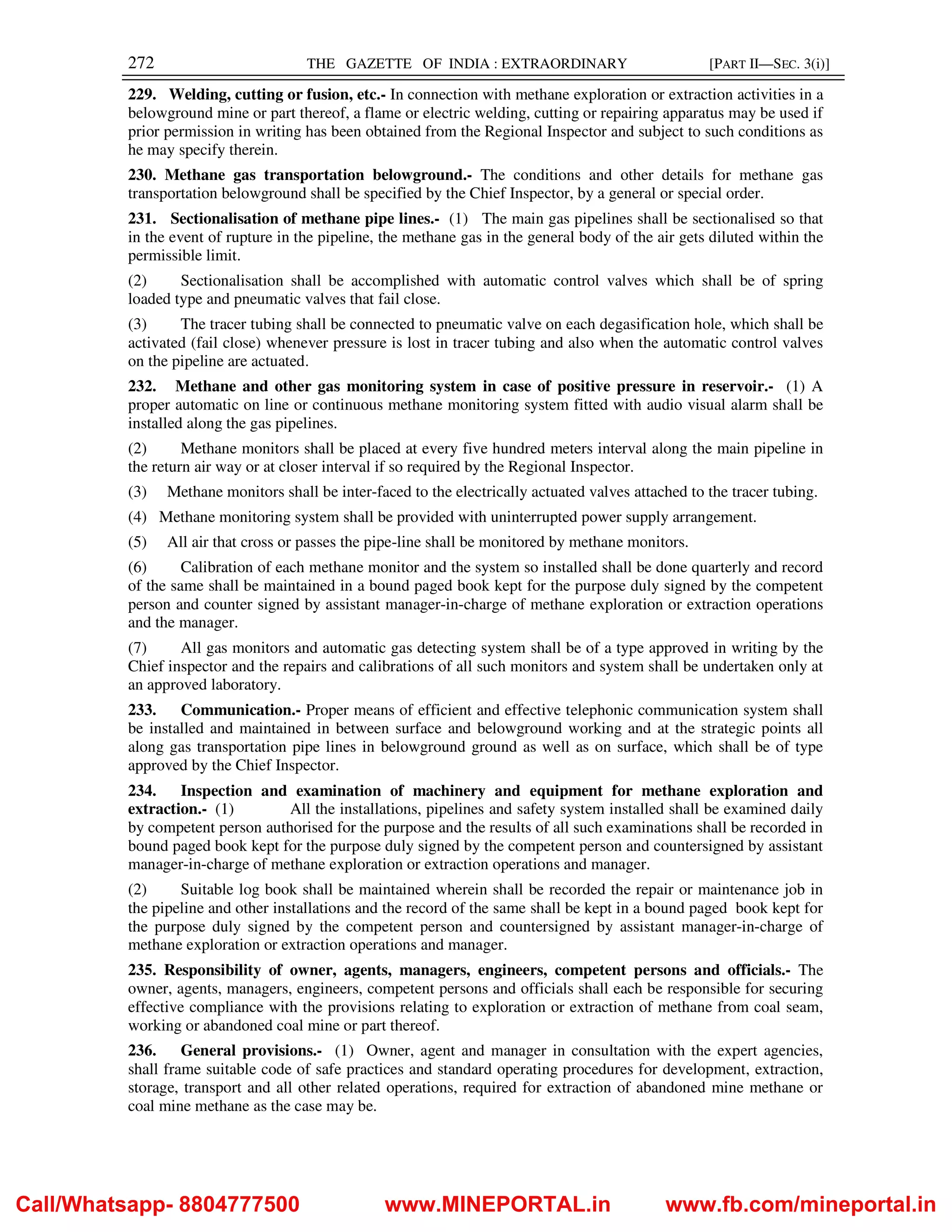 Coal mine regulations 2017 (eng) 424 | PDF