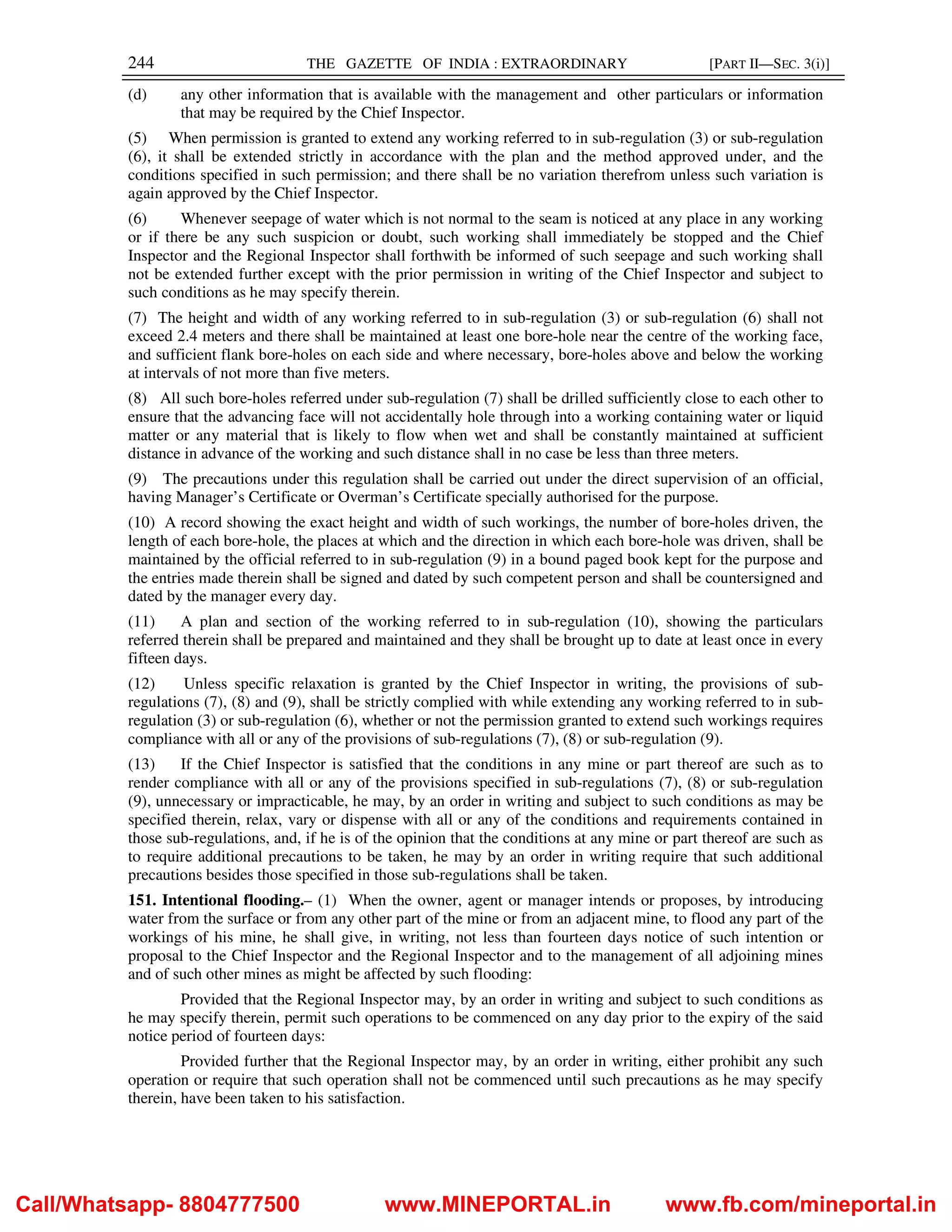 Coal mine regulations 2017 (eng) 424 | PDF