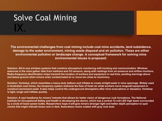 Coal Mining - Effects on BioGeoChemical Cycles - Semirara Mining | PPTX