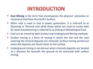 Coal mining methods | PPT