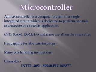 Microprocessor 8086 and Microcontoller | PPTX