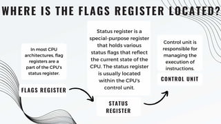 Flags register in central processing unit | PPT