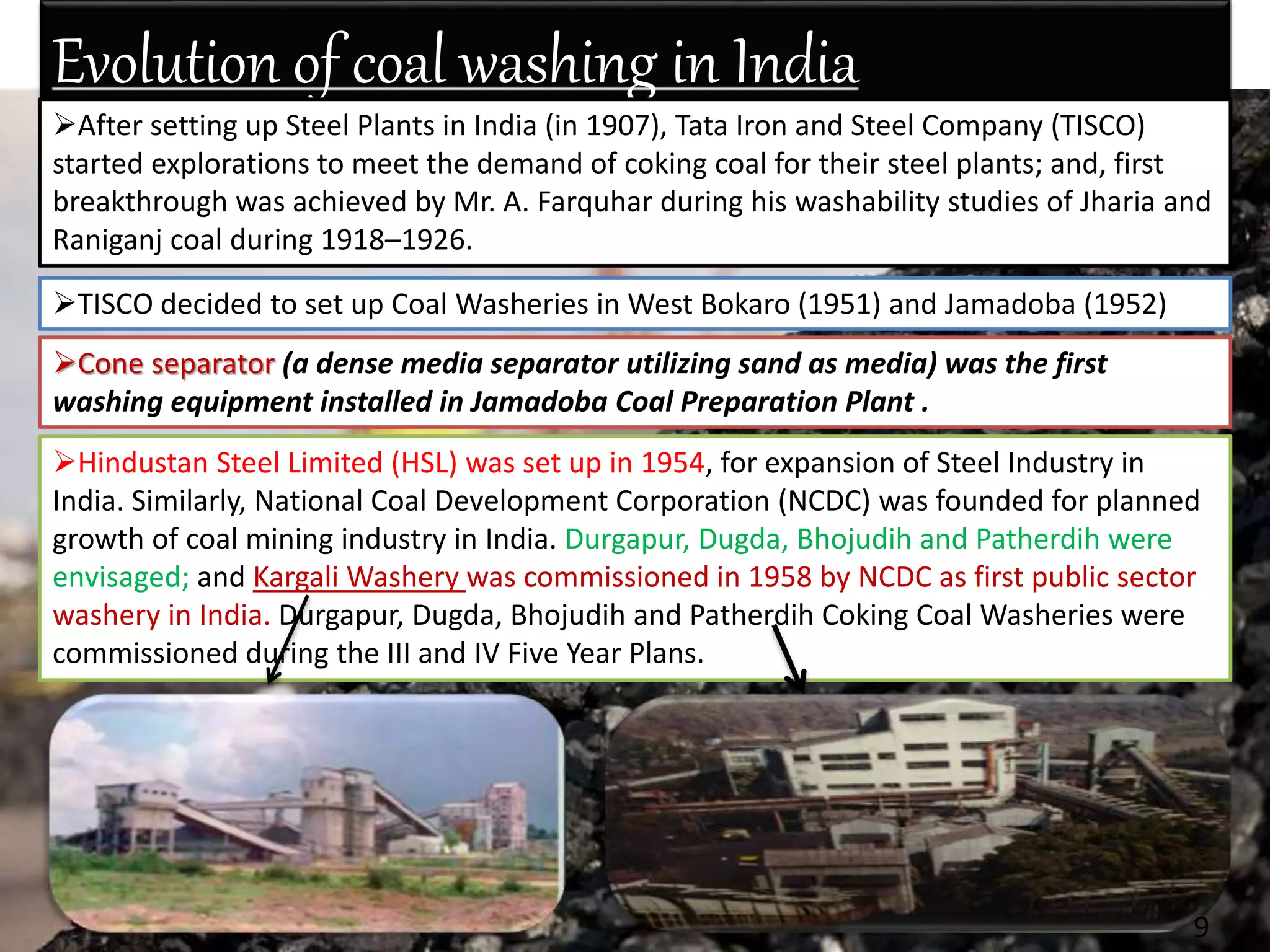 Coal production and washing in india | PPTX