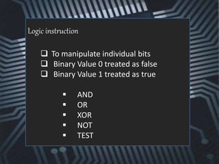 logic shift and rotate instruction | PPT