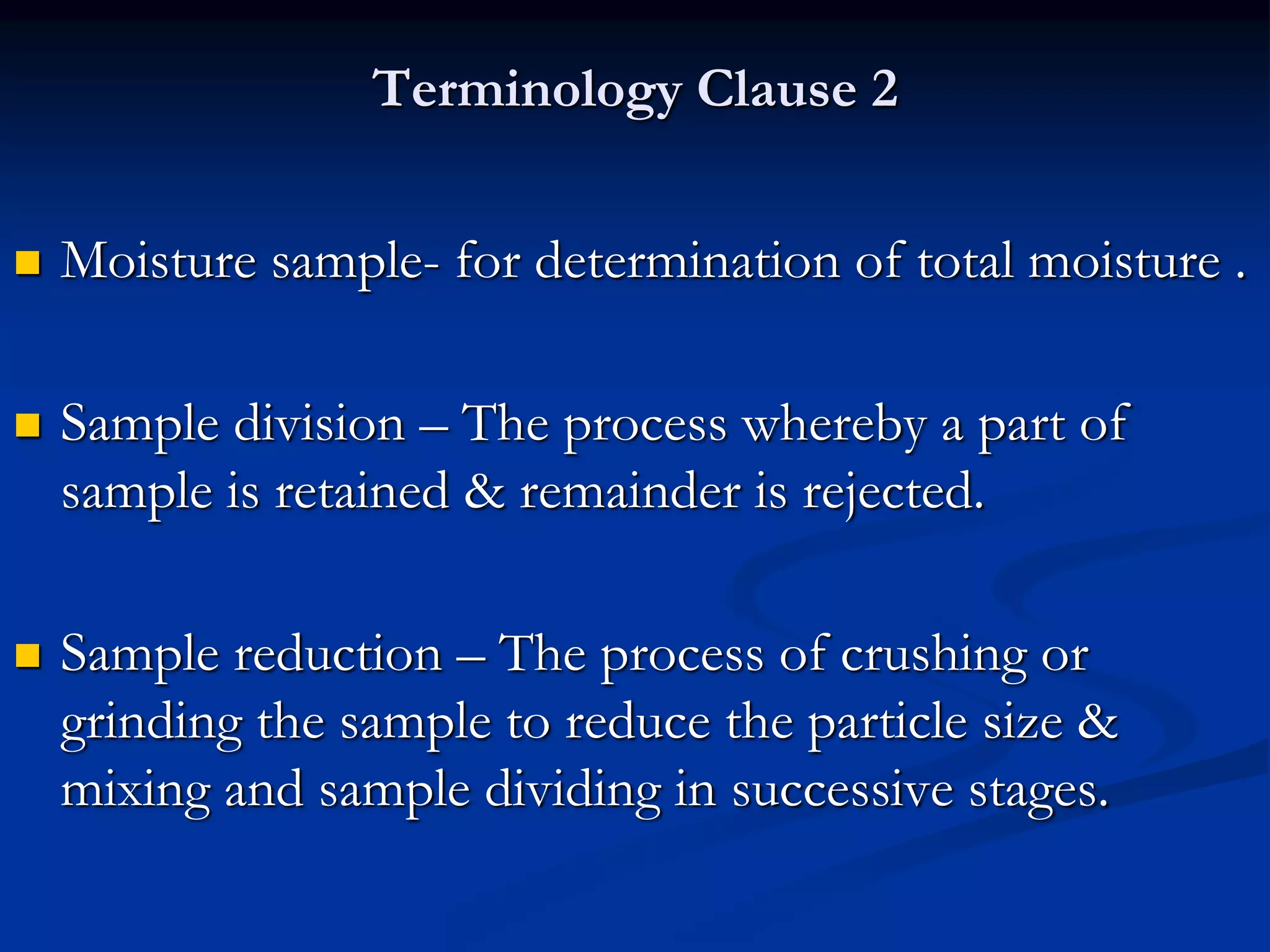 Coal quality sampling & preparation as per indian standard | PPT