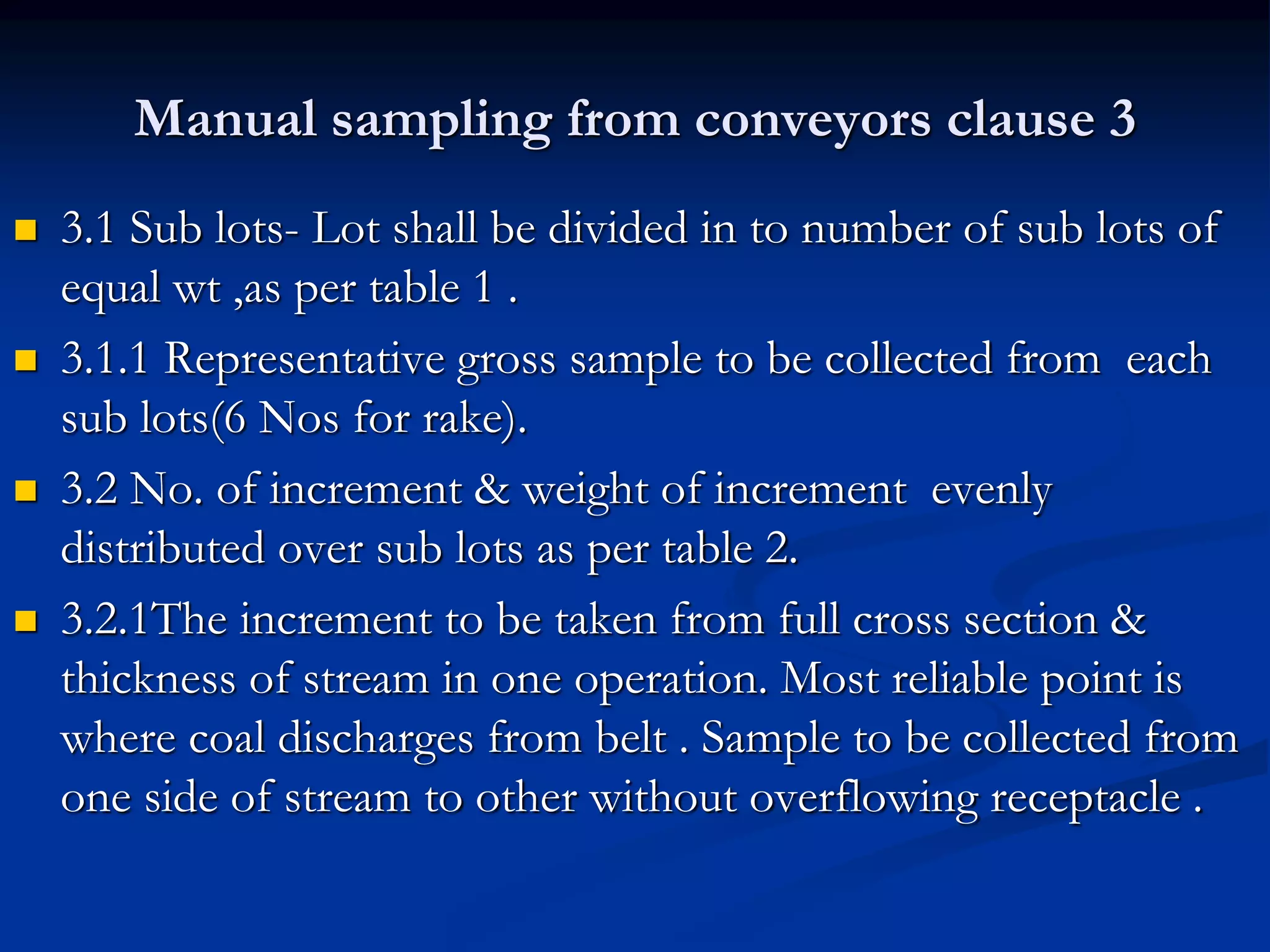 Coal quality sampling & preparation as per indian standard | PPT