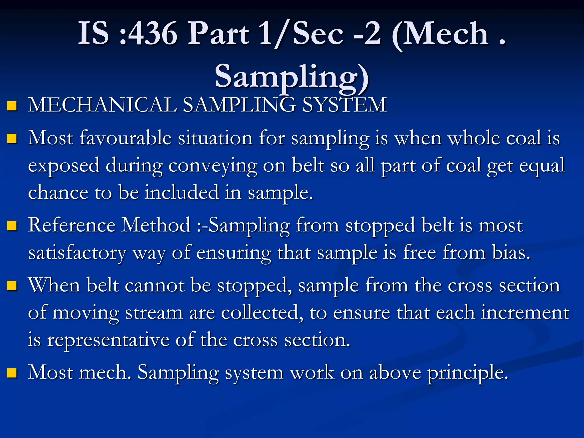 Coal quality sampling & preparation as per indian standard | PPT