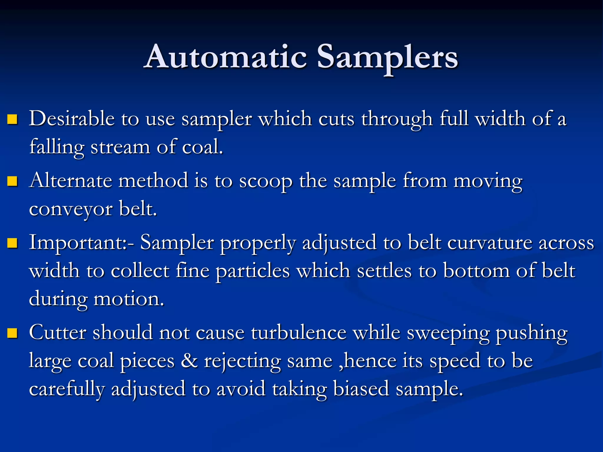 Coal quality sampling & preparation as per indian standard | PPT