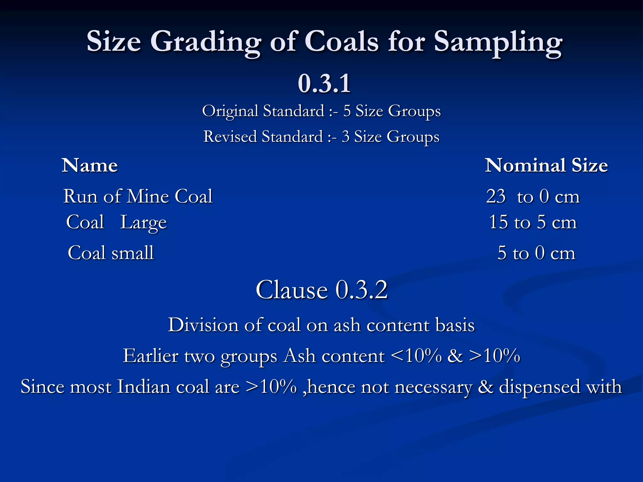 Coal quality sampling & preparation as per indian standard | PPT
