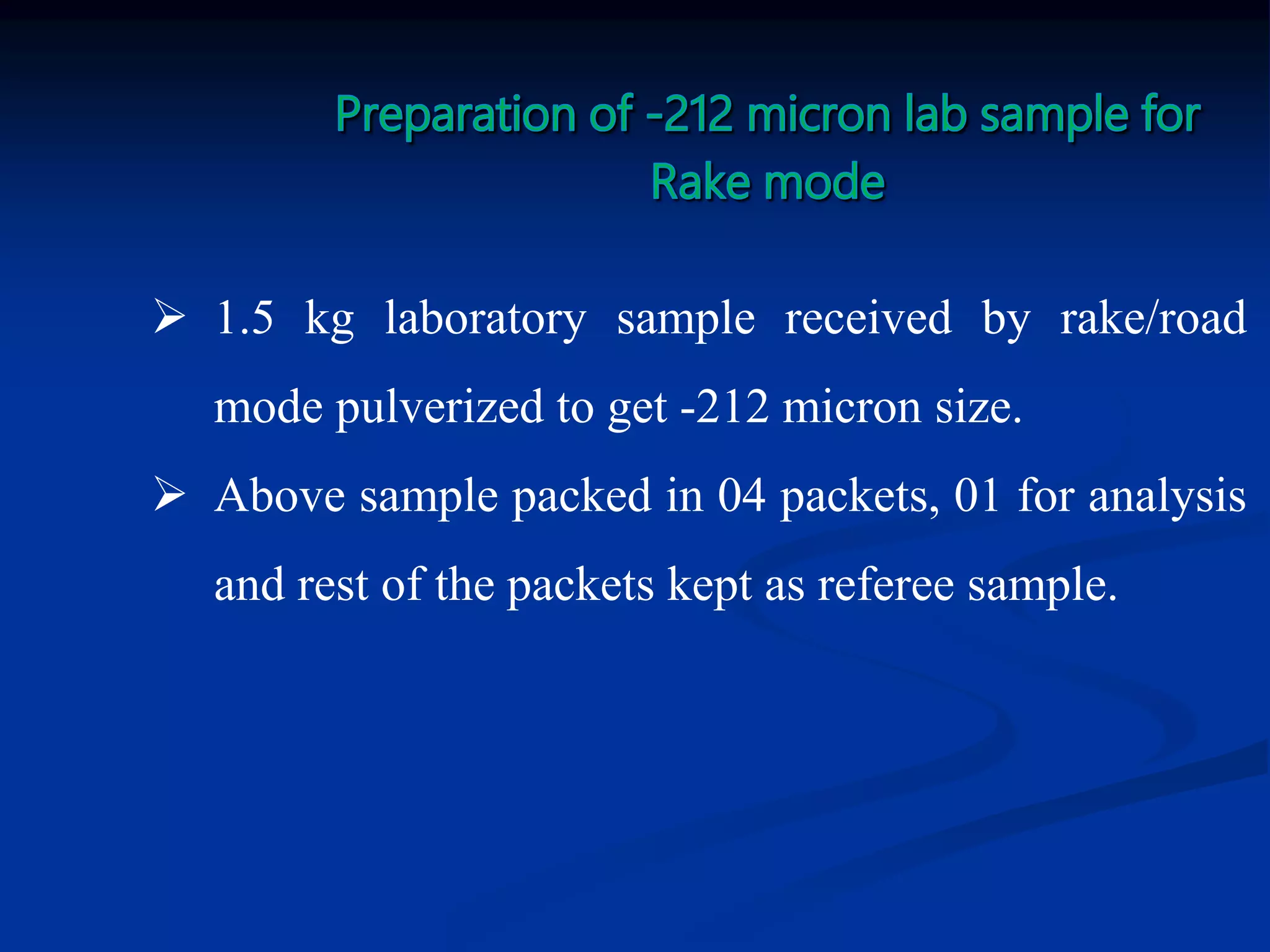 Coal quality sampling & preparation as per indian standard | PPT