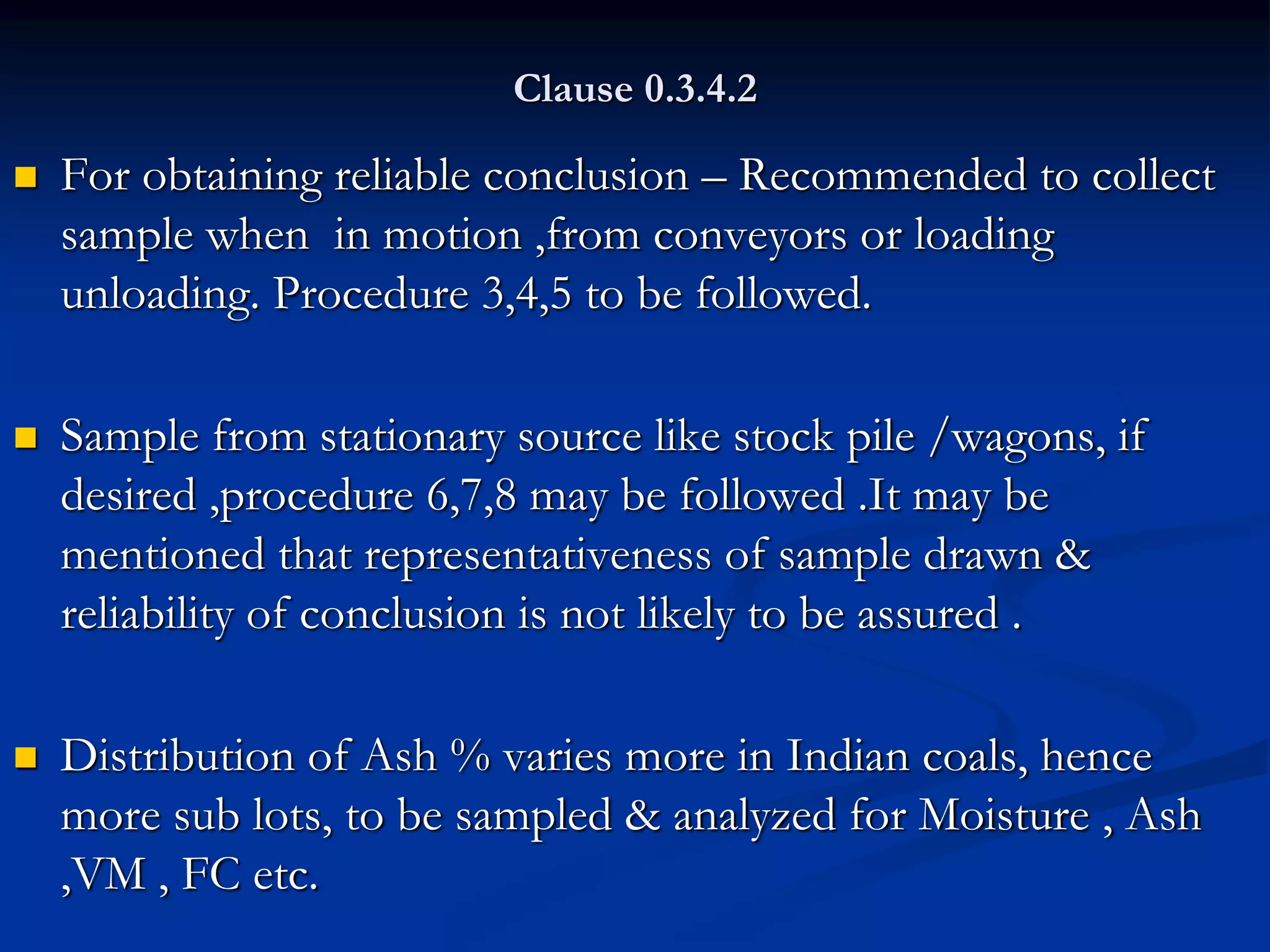 Coal quality sampling & preparation as per indian standard | PPT