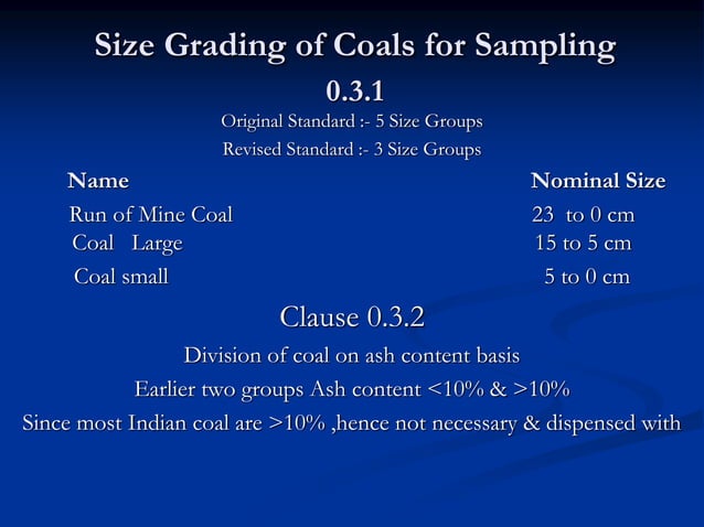 Coal quality sampling & preparation as per indian standard | PPT