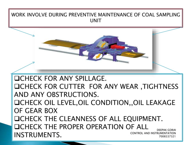 Coal Sampling Unit Equipment Operation By Deepak Gorai Pptx