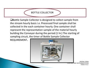 Coal sampling unit equipment operation by deepak gorai | PPTX