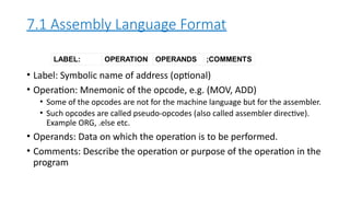COAL (Sec#6a - 8086 Instruction Set- Von Neuman) FA.pptx.pptx