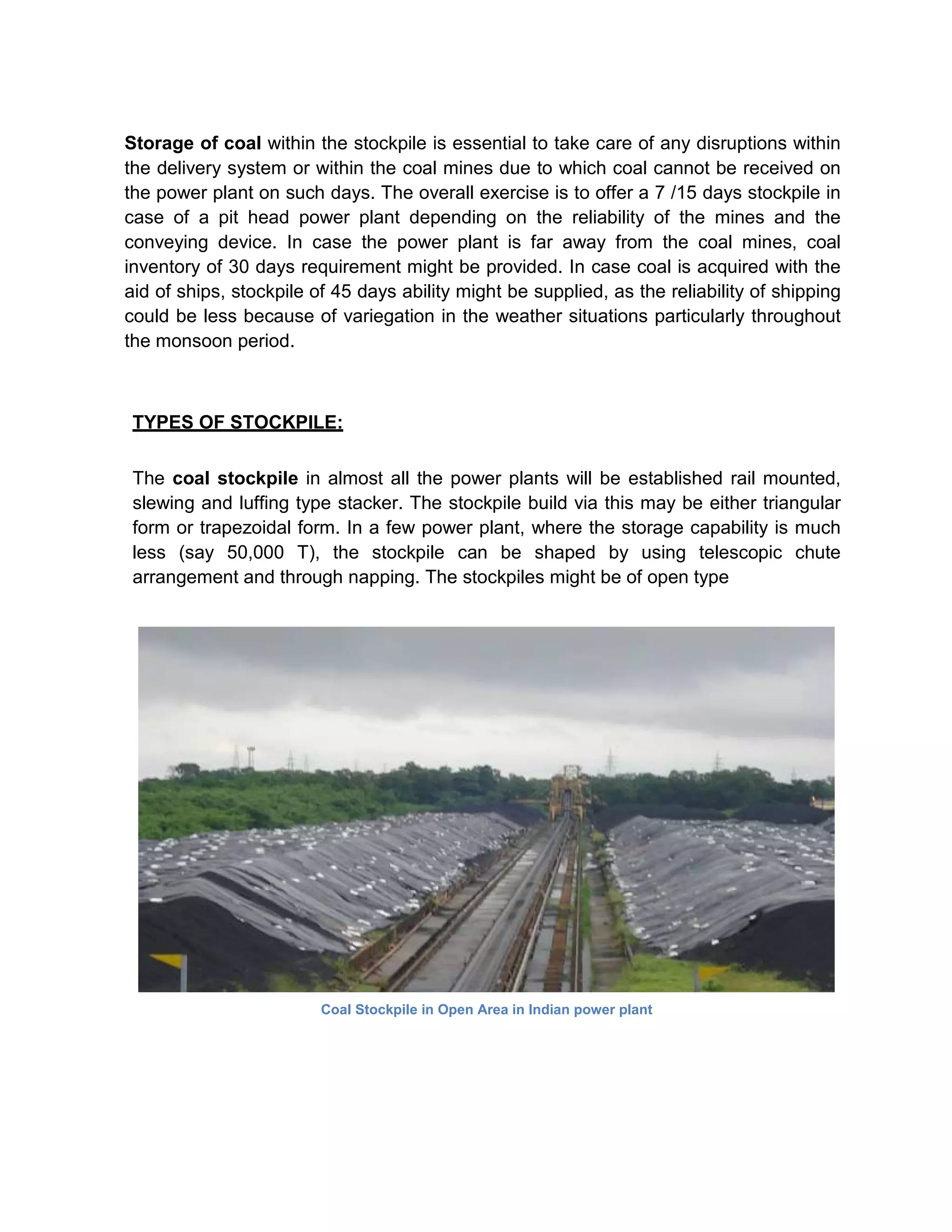 The most economical solution to cover coal and limestone stockyard | PDF