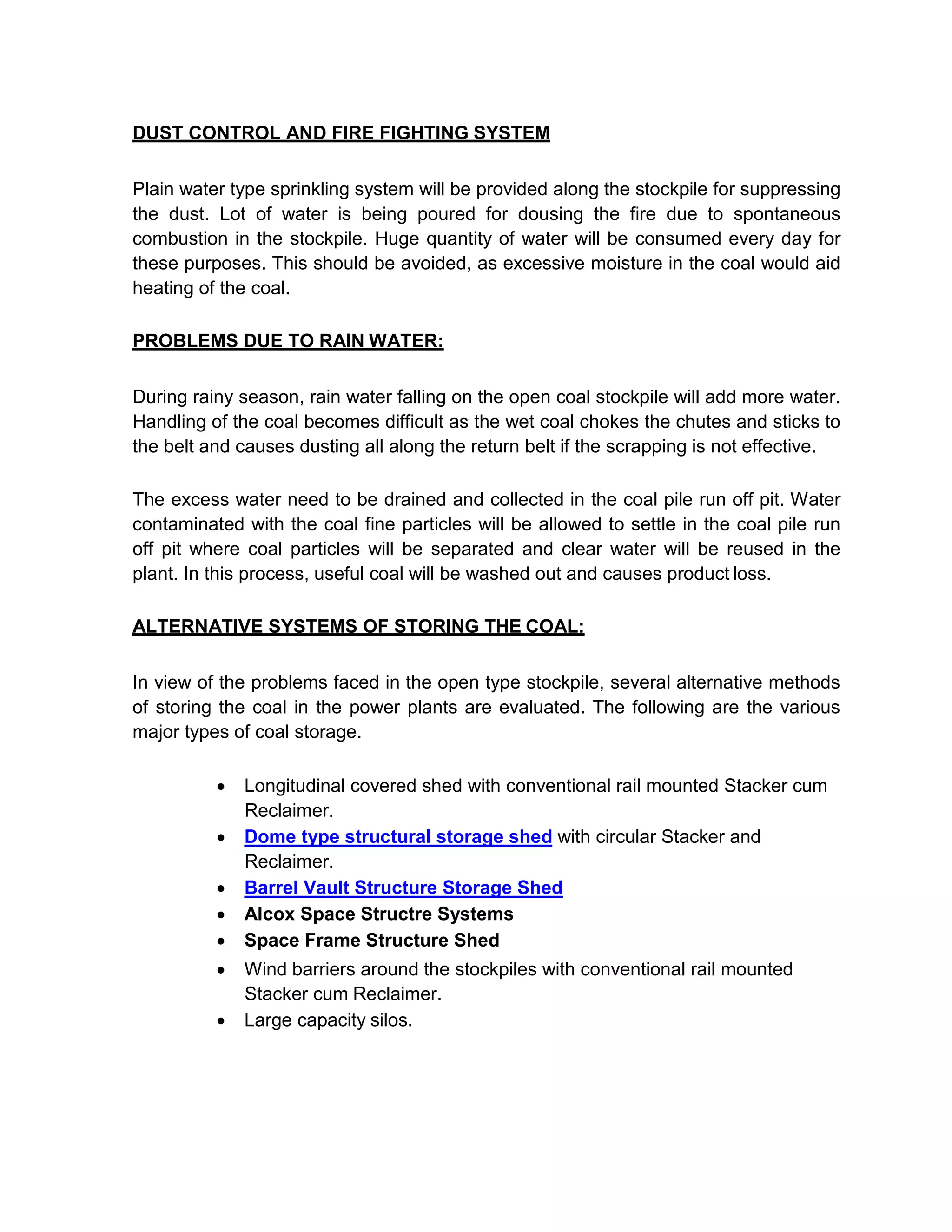 The most economical solution to cover coal and limestone stockyard | PDF