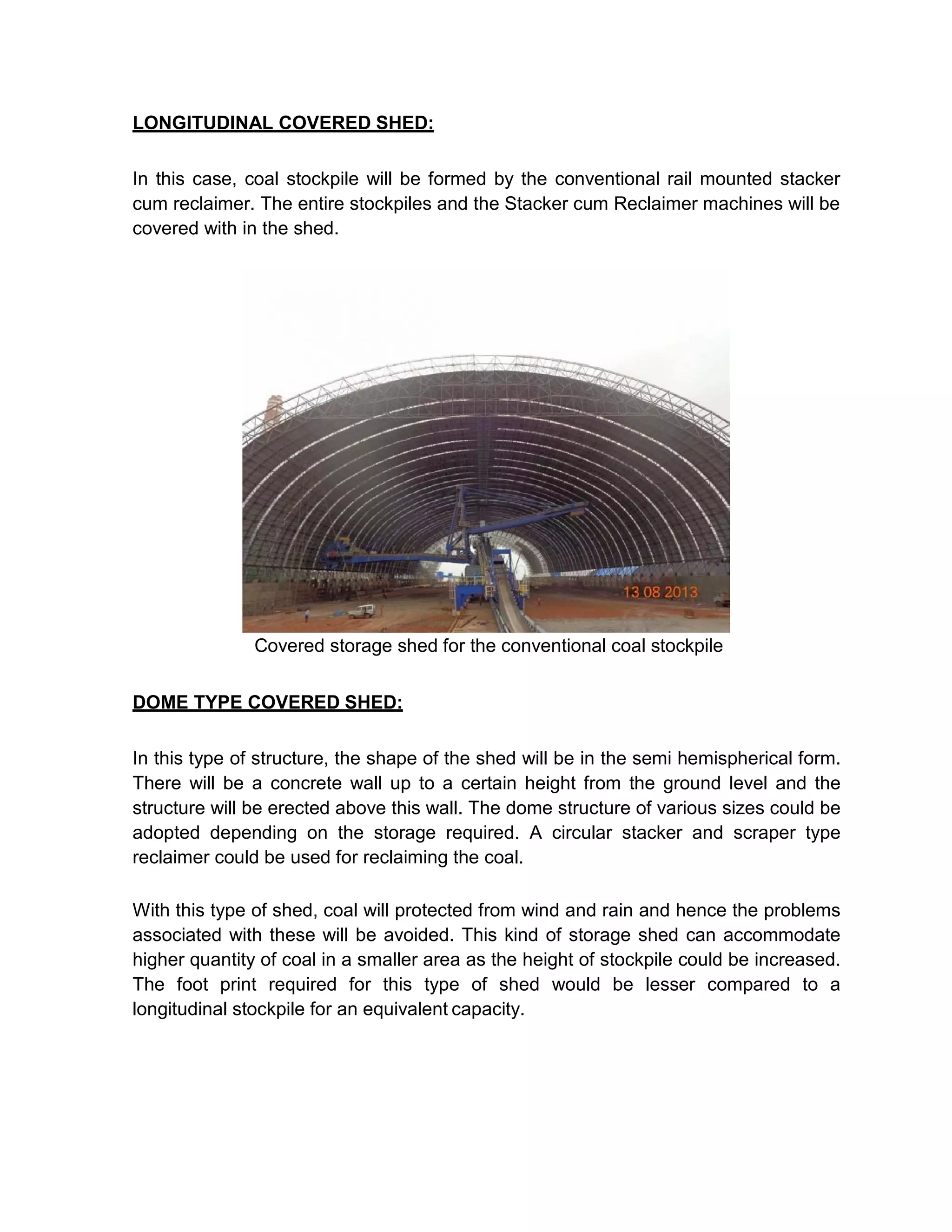 The most economical solution to cover coal and limestone stockyard | PDF