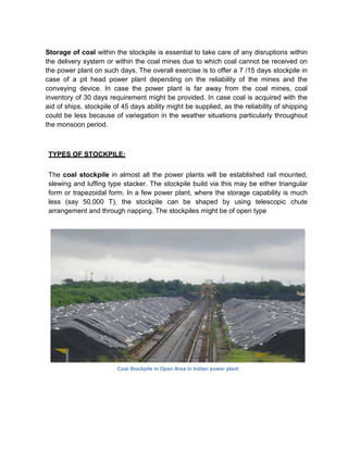 The most economical solution to cover coal and limestone stockyard | PDF