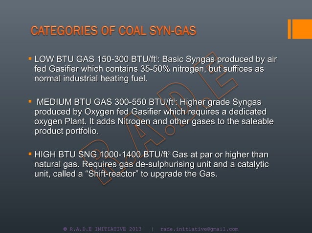 Coal Syngas | PPS