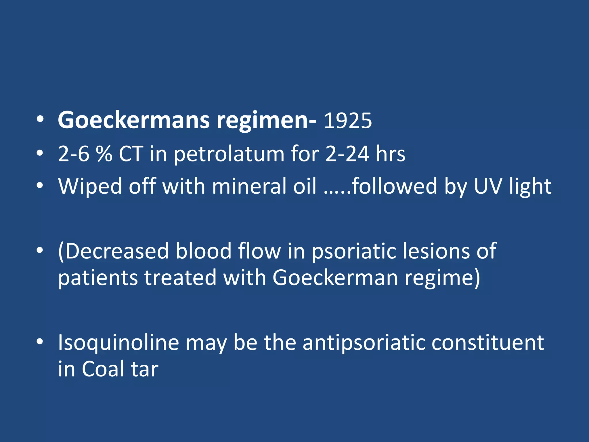 Coal tar in Dermatology, Anand | PPTX