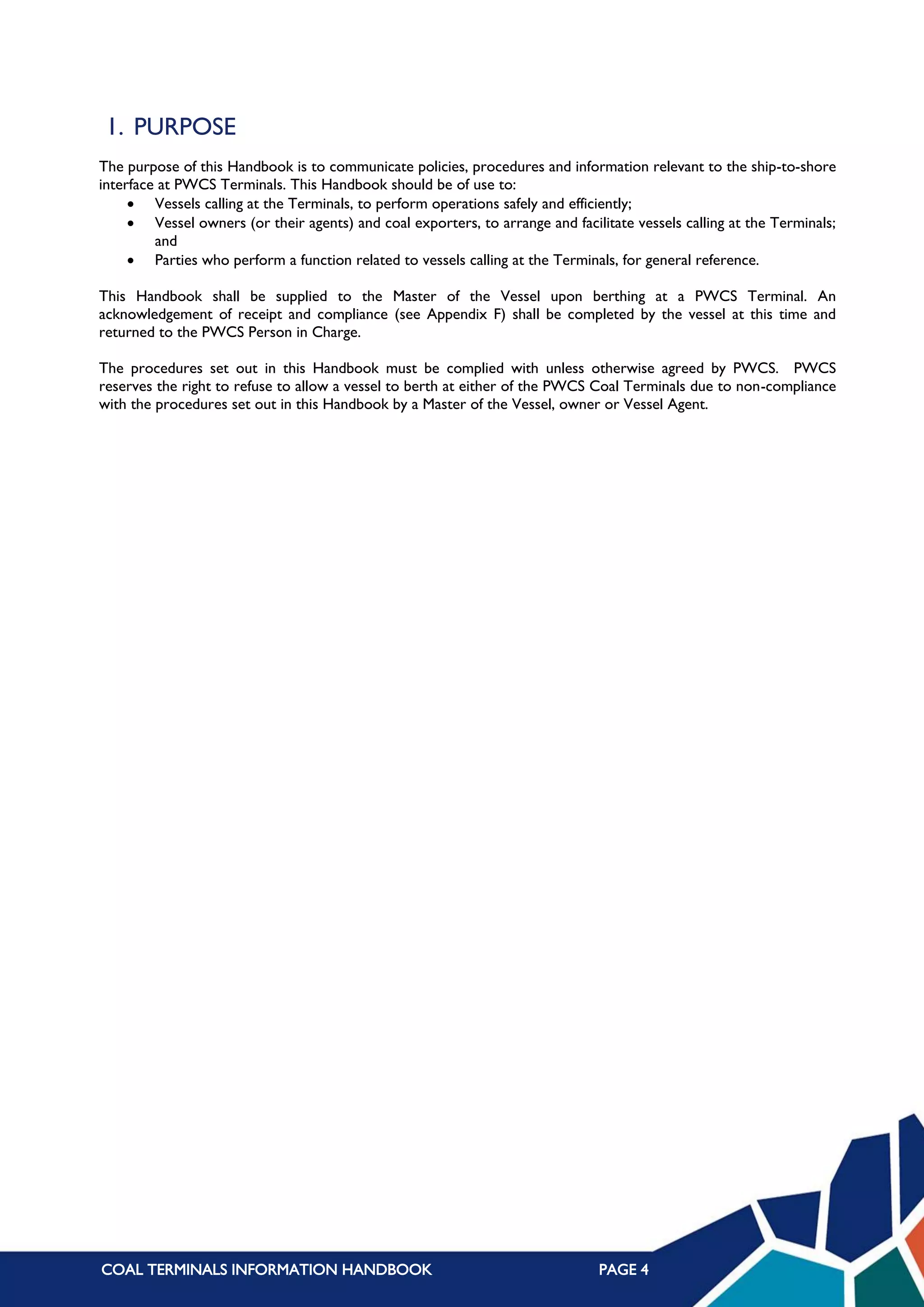 Coal terminal info handbook | PDF