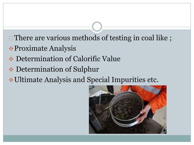 Coal testing | PPTX