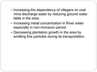Coal use and water pollution | PPTX