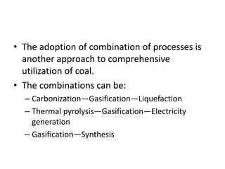 Coal utilization | PPTX