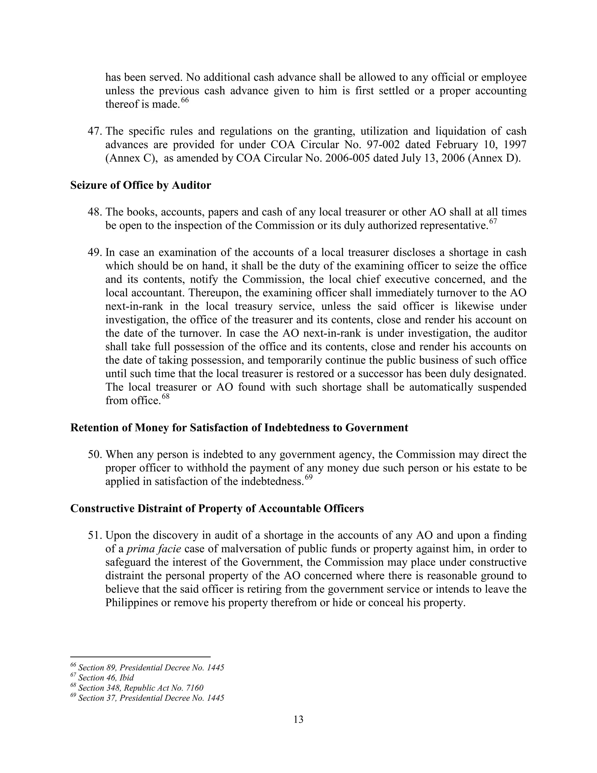 COA_M2013-004 cash exam proceduresures.pdf