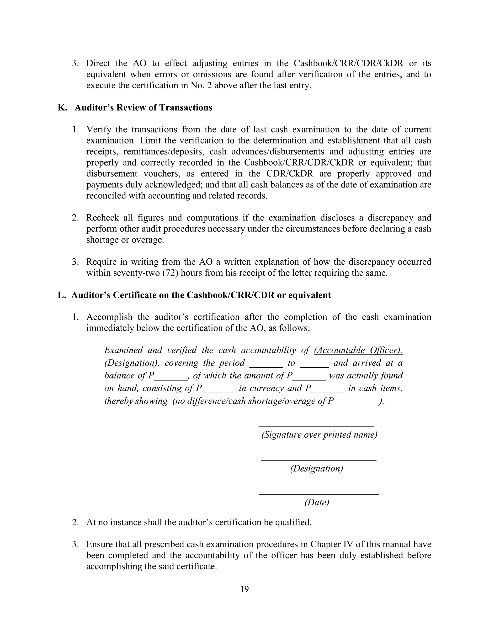 COA_M2013-004 cash exam proceduresures.pdf