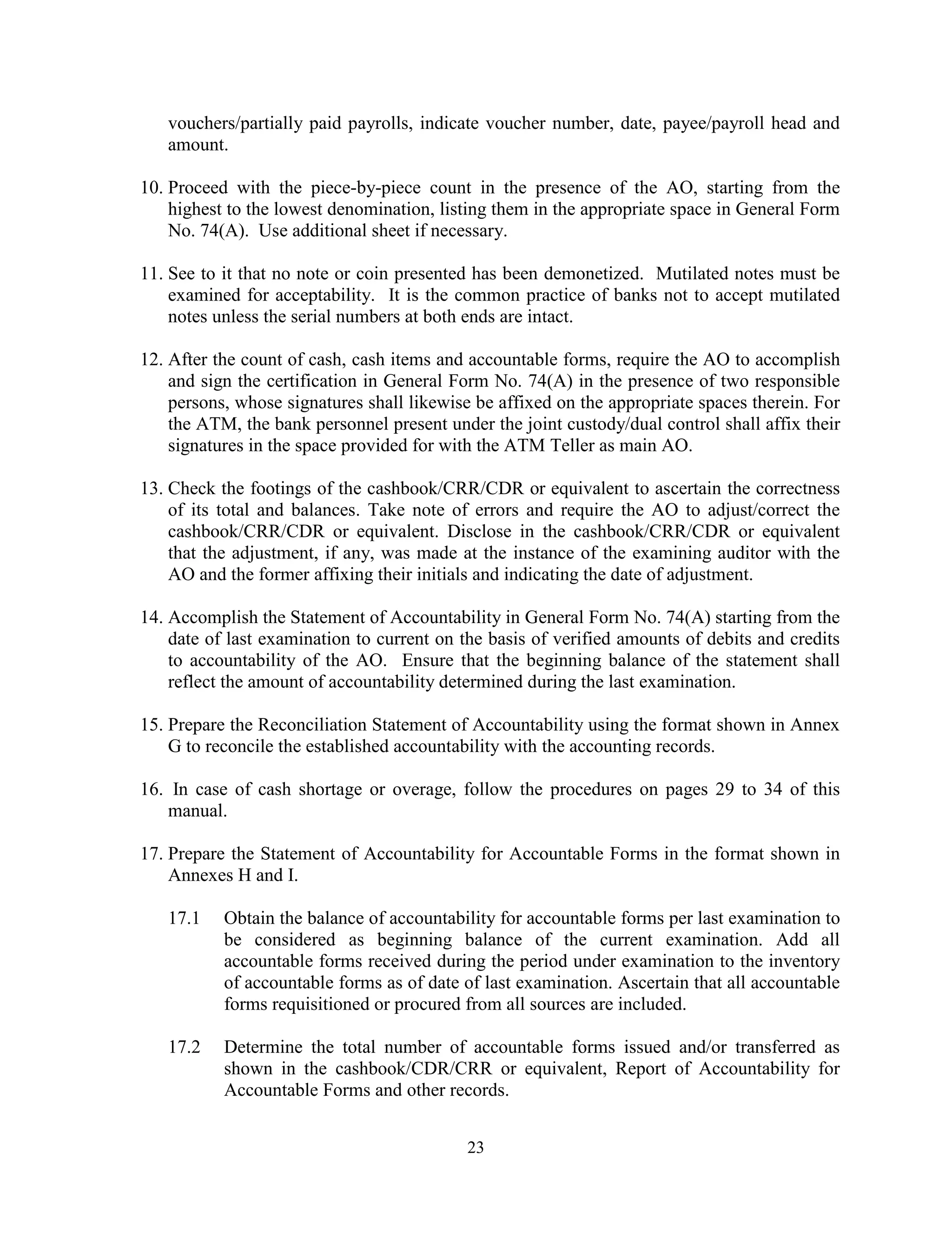 COA_M2013-004 cash exam proceduresures.pdf