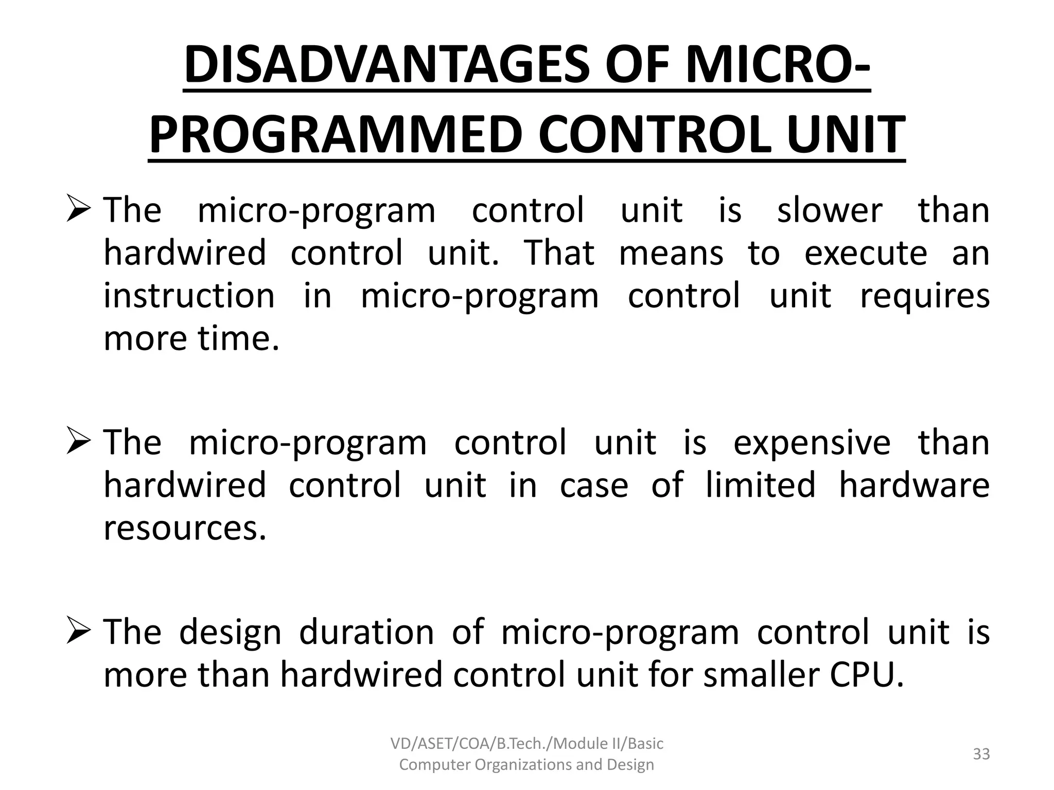 Coa module ii Basic Computer Organizations and Design | PPTX