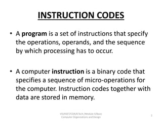 Coa module ii Basic Computer Organizations and Design | PPTX