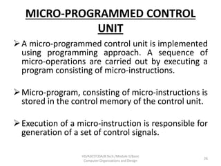 Coa module ii Basic Computer Organizations and Design | PPTX