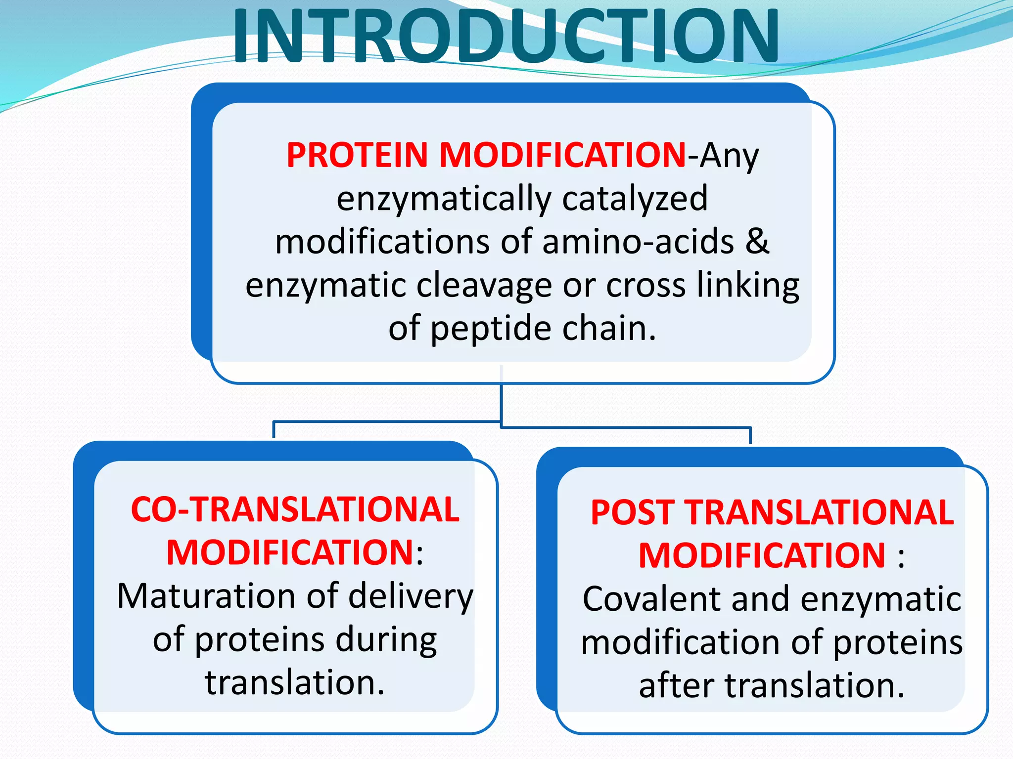 Co and post translationational modification of proteins | PPTX