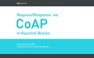 CoAP in Reactive Blocks | PDF