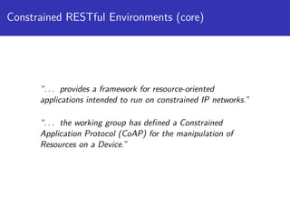 CoAPing with the Internet of Things | PPT