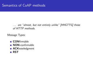 CoAPing with the Internet of Things | PPT