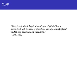 CoAPing with the Internet of Things | PPT