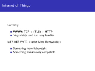 CoAPing with the Internet of Things | PPT