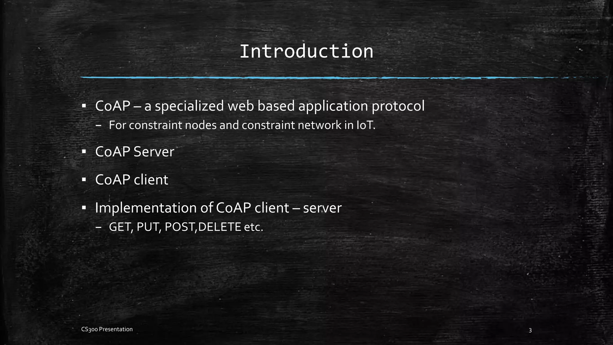 Coap based application for android phones-end | PPTX