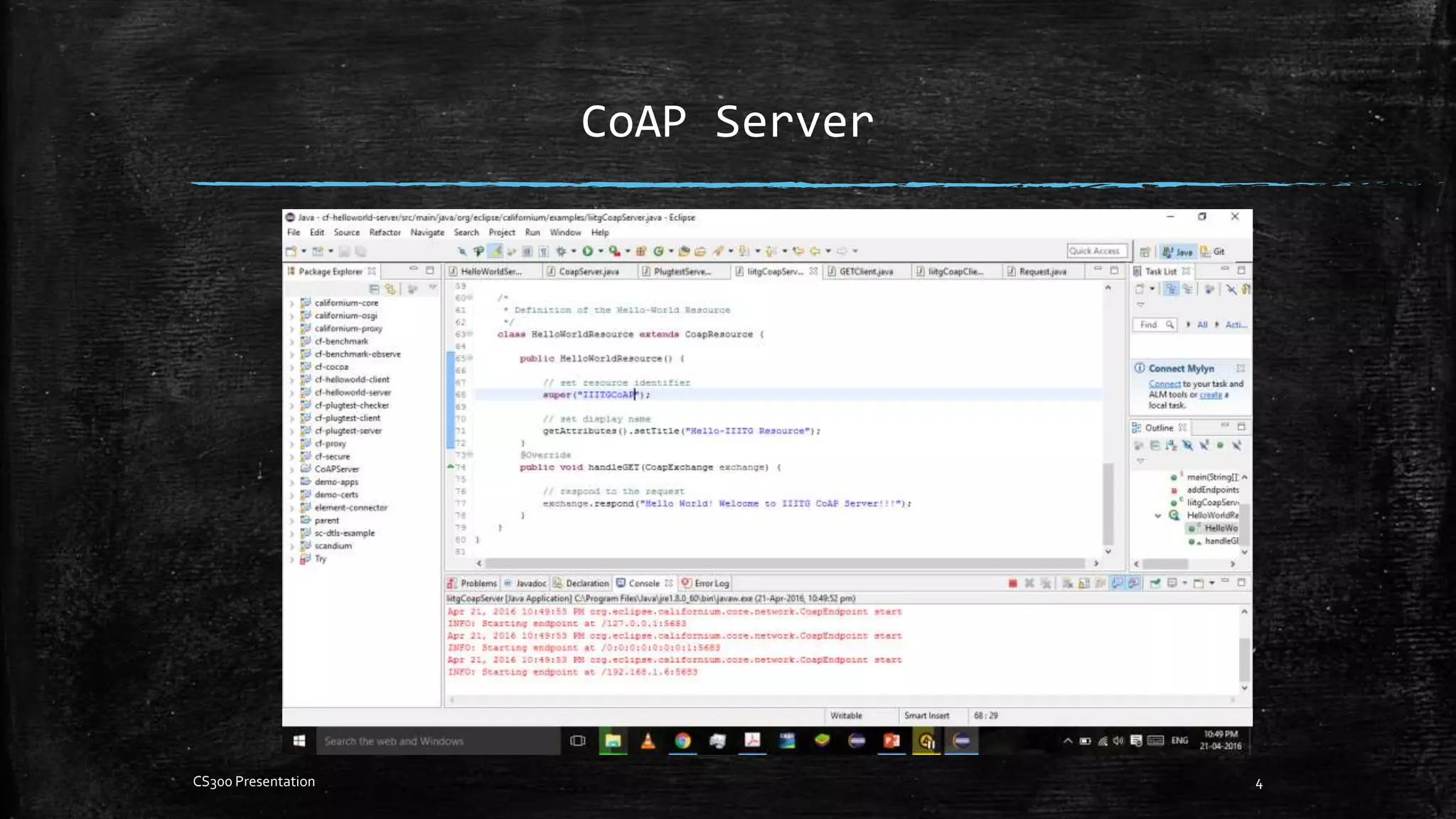 Coap based application for android phones-end | PPTX
