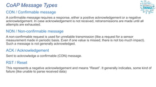 CoAP - Web Protocol for IoT | PPTX